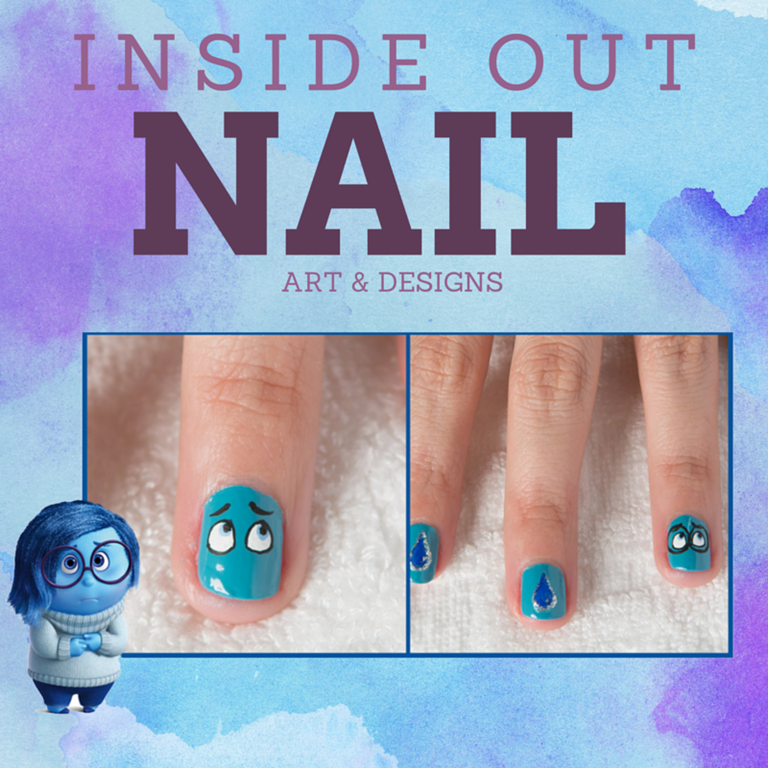 Disney Pixar Inside Out Nail Art Designs - Kimberly Michelle